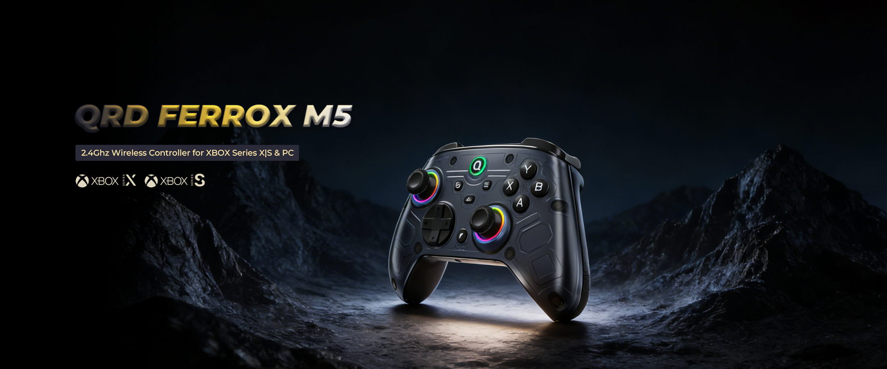 Controle sem fio QRD FERROX M5 2.4Ghz para XBOX Series X/S, PC, Ninten ...
